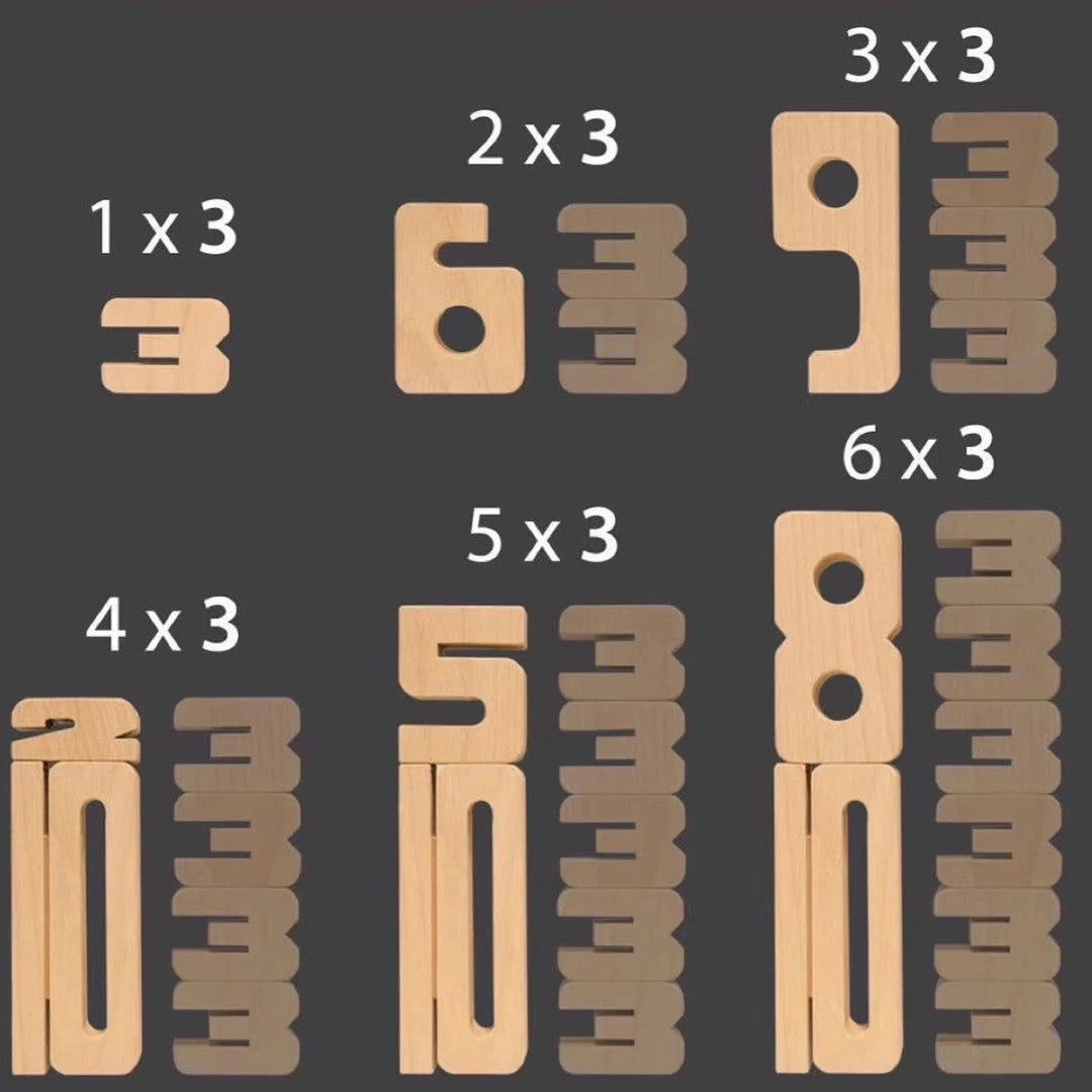 Wooden Number Blocks – Lil'Playground